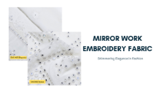 Georgette Mirror Work Embroidery Fabric: A Reflection of Elegance and ...